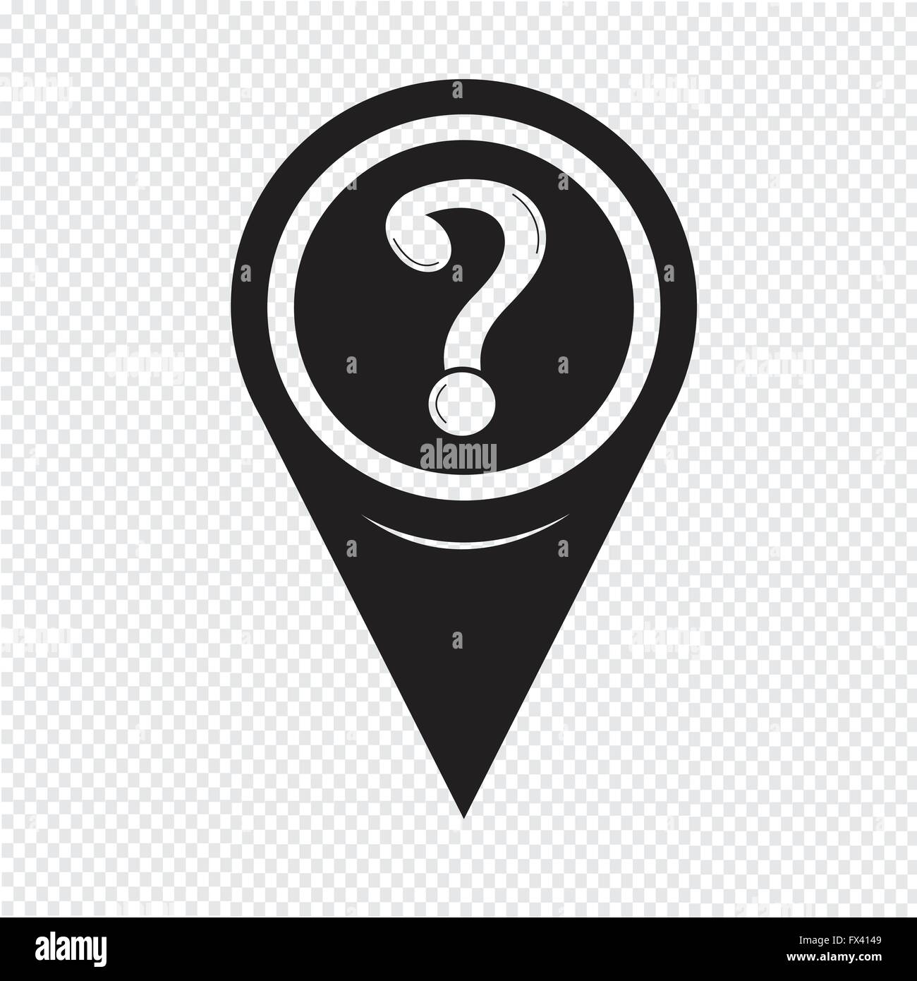 Map Pin Pointer Question mark icon Stock Vector Image & Art - Alamy