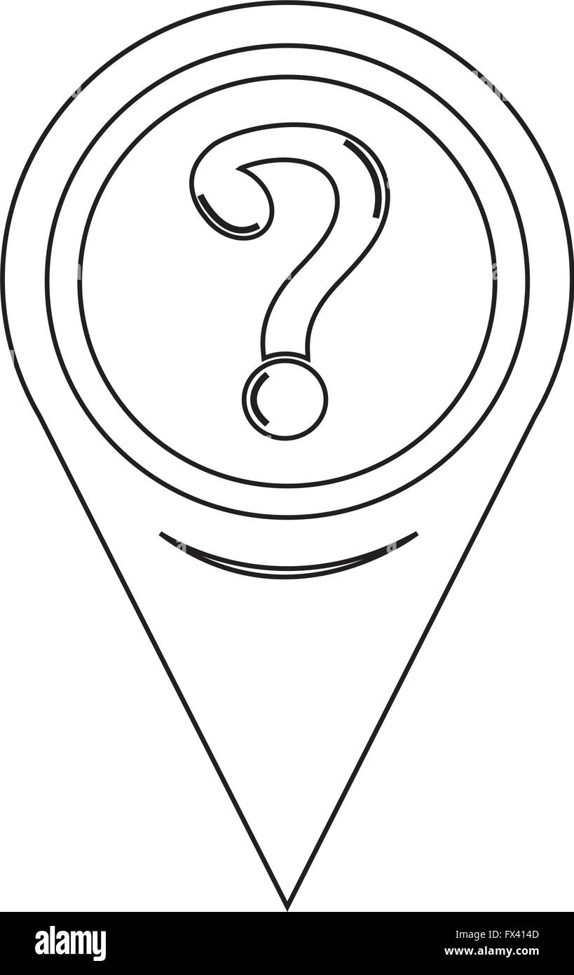 Map pin pointer question mark hi-res stock photography and images - Alamy