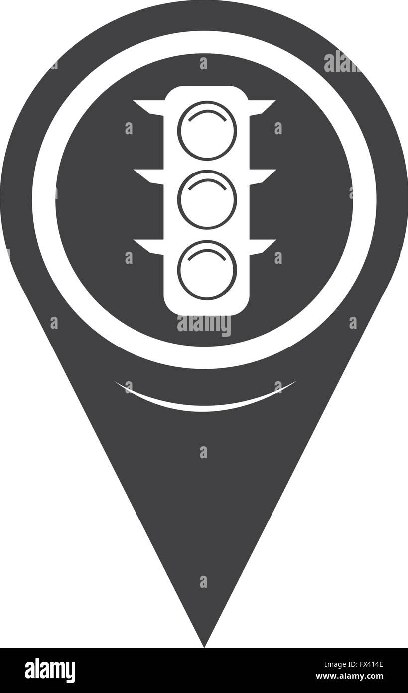 Map Pin Pointer Traffic lights icon Stock Vector Image & Art - Alamy