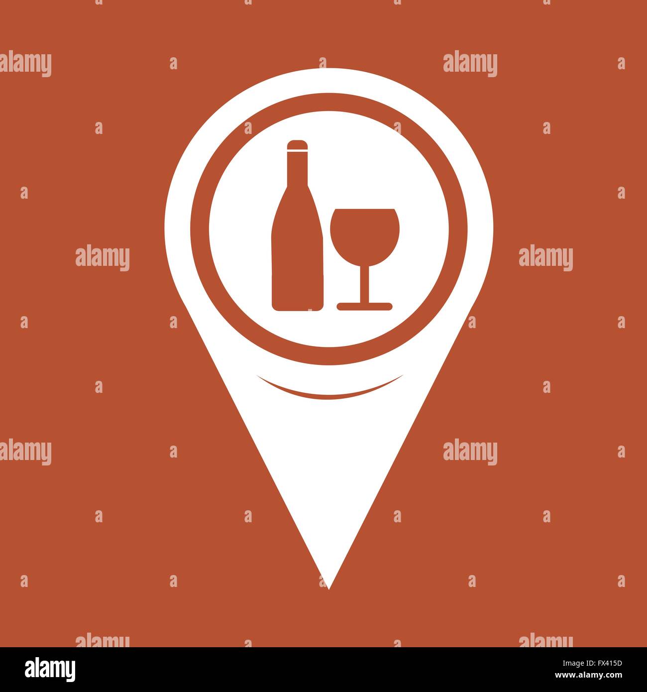Map pin pointer glass beer hi-res stock photography and images - Alamy