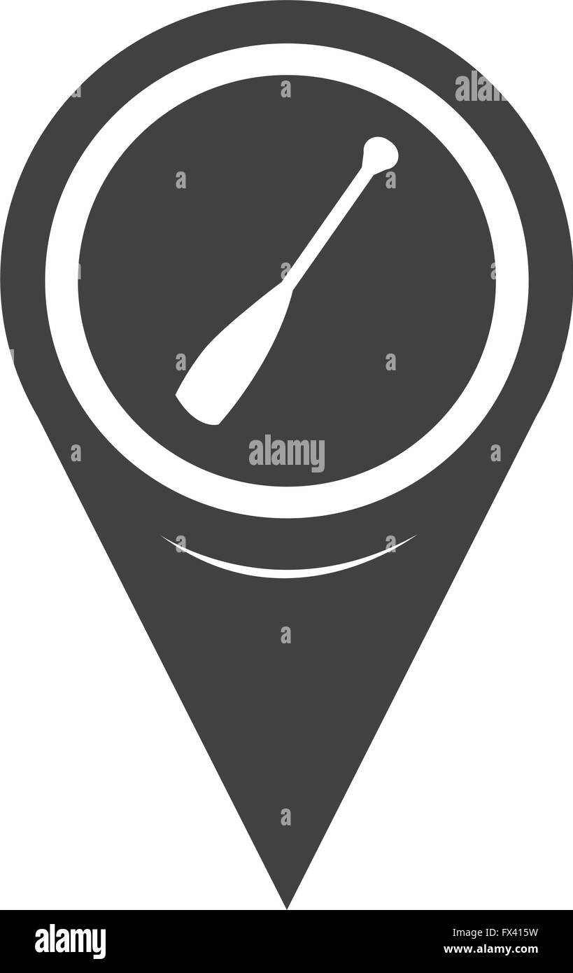 Map Pin Pointer Paddle icon Stock Vector Image & Art - Alamy
