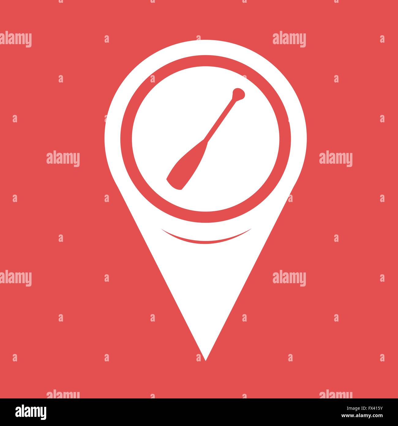 Map Pin Pointer Paddle icon Stock Vector Image & Art - Alamy