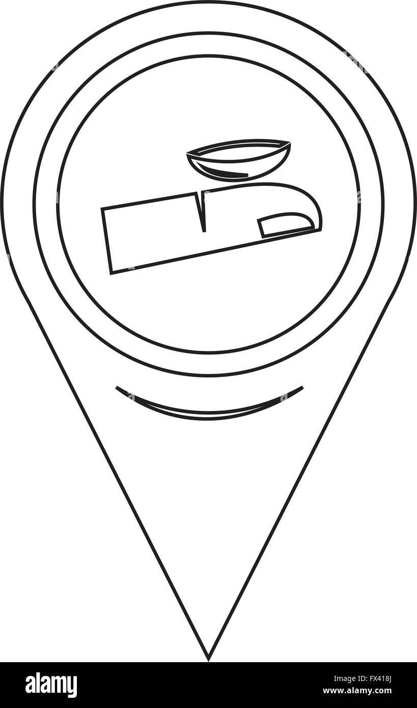 Map Pin Pointer Contact Lens icon Stock Vector Image & Art - Alamy
