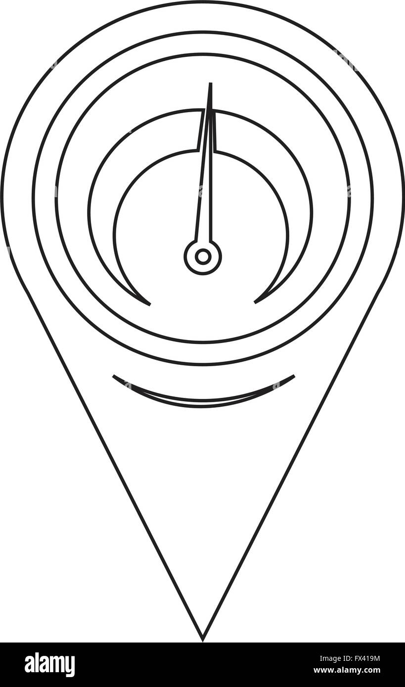 Map Pin Pointer tachometer icon Stock Vector Image & Art - Alamy