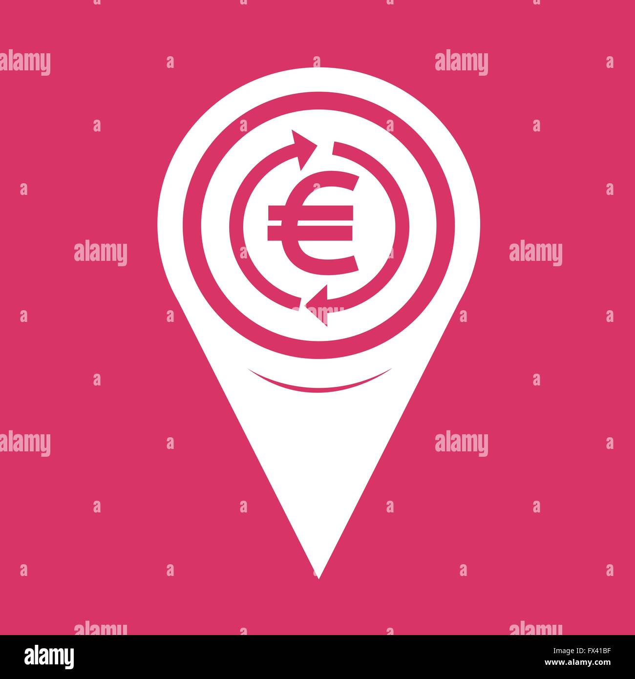 Map Pin Pointer money euro icon Stock Vector Image & Art - Alamy