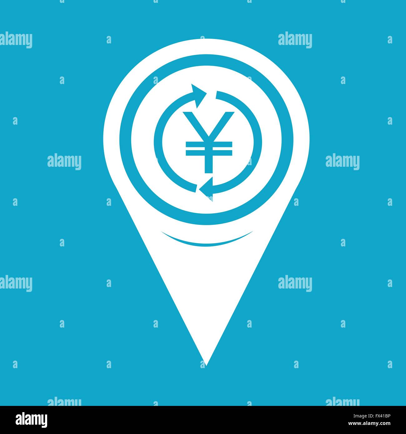 Map Pin Pointer Money Yen Icon Stock Vector Image & Art - Alamy