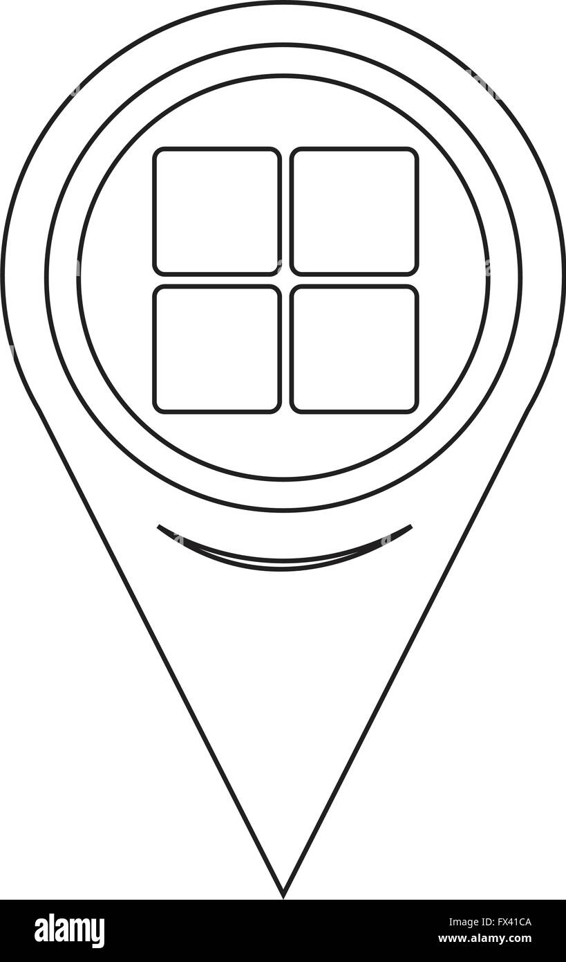 Map Pin Pointer Menu icon Stock Vector Image & Art - Alamy