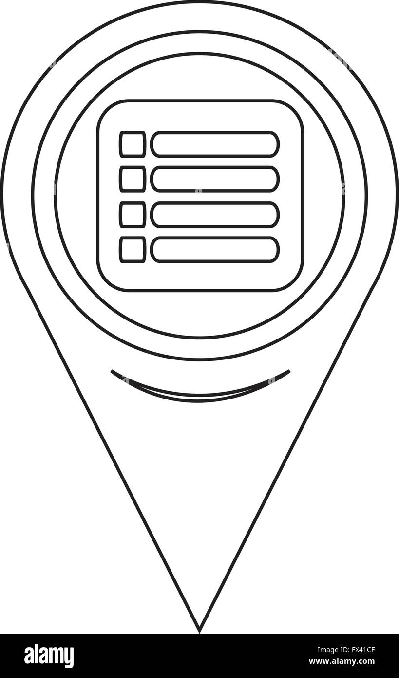 Map Pin Pointer expand menu icon Stock Vector Image & Art - Alamy