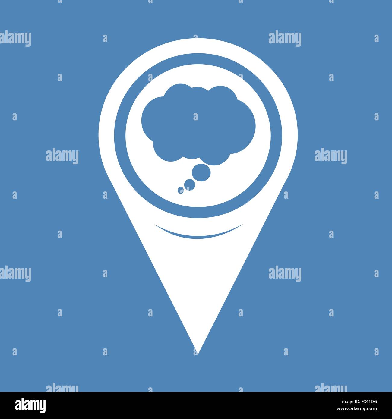 Map Pin Pointer Comic speech bubble icon Stock Vector Image & Art - Alamy