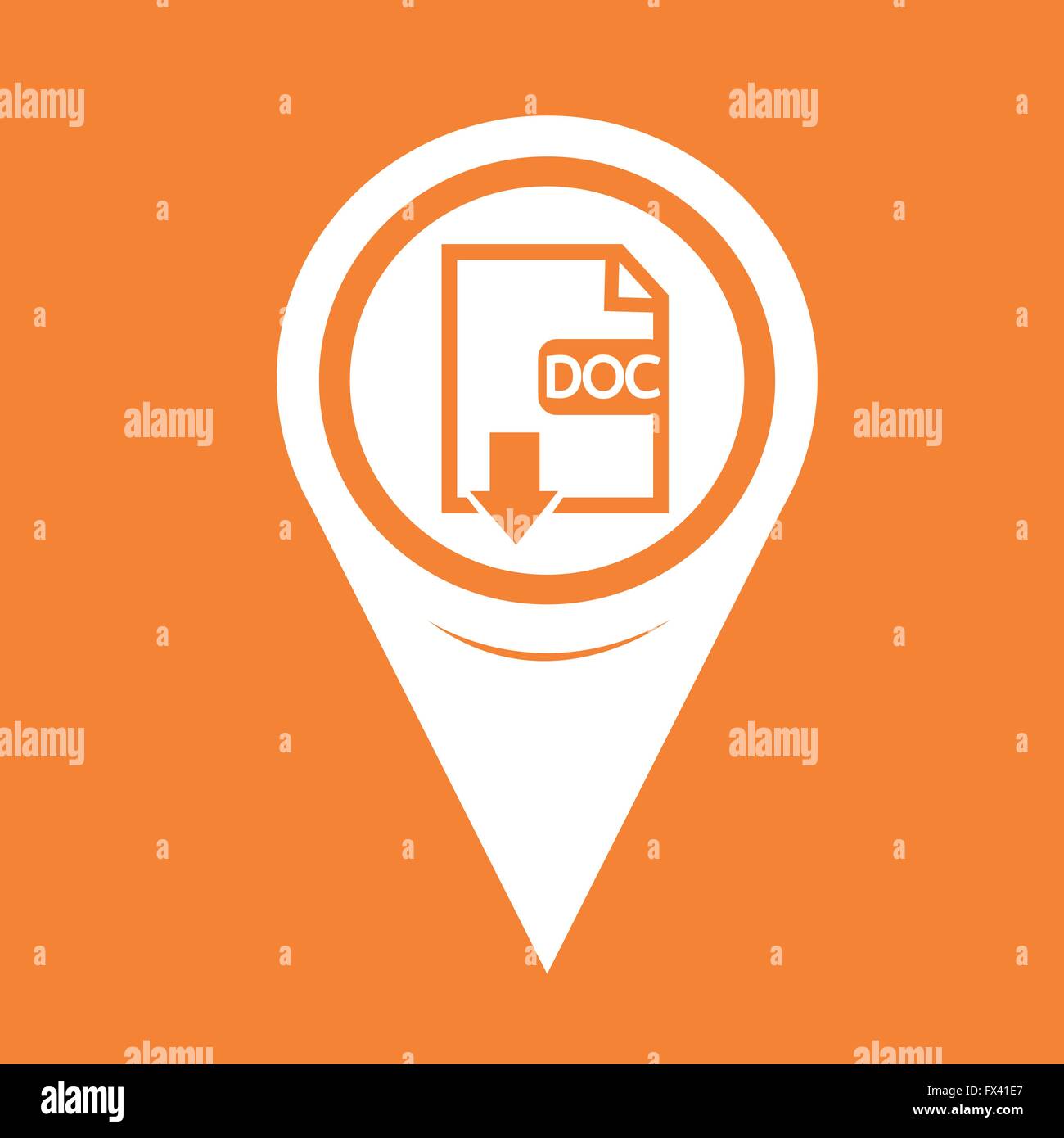 Map Pin Pointer File type DOC icon Stock Vector Image & Art - Alamy