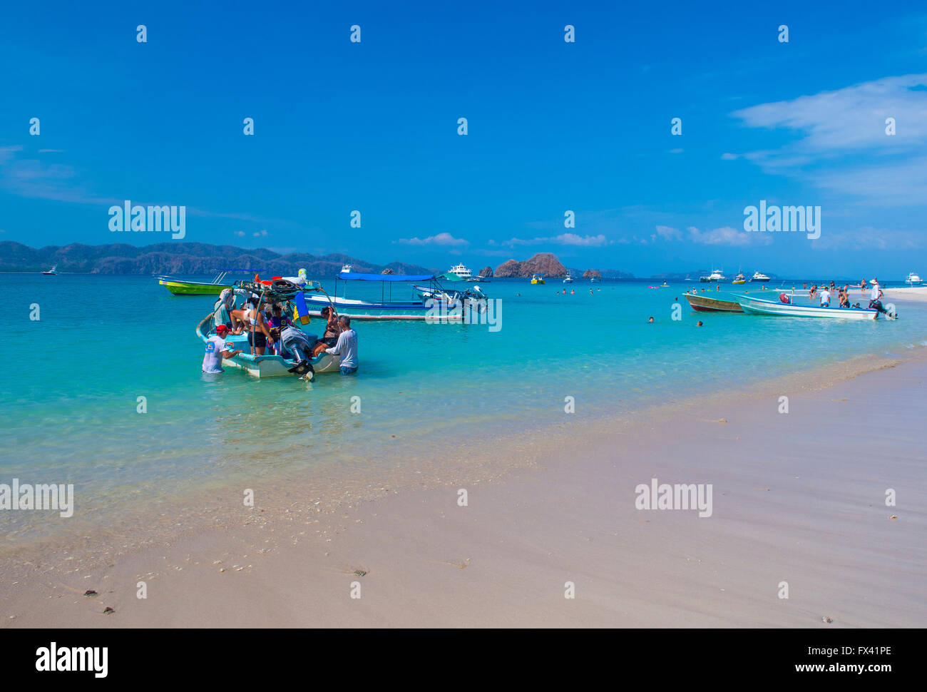 Tropical beach in Tortuga island Costa Rica Stock Photo - Alamy