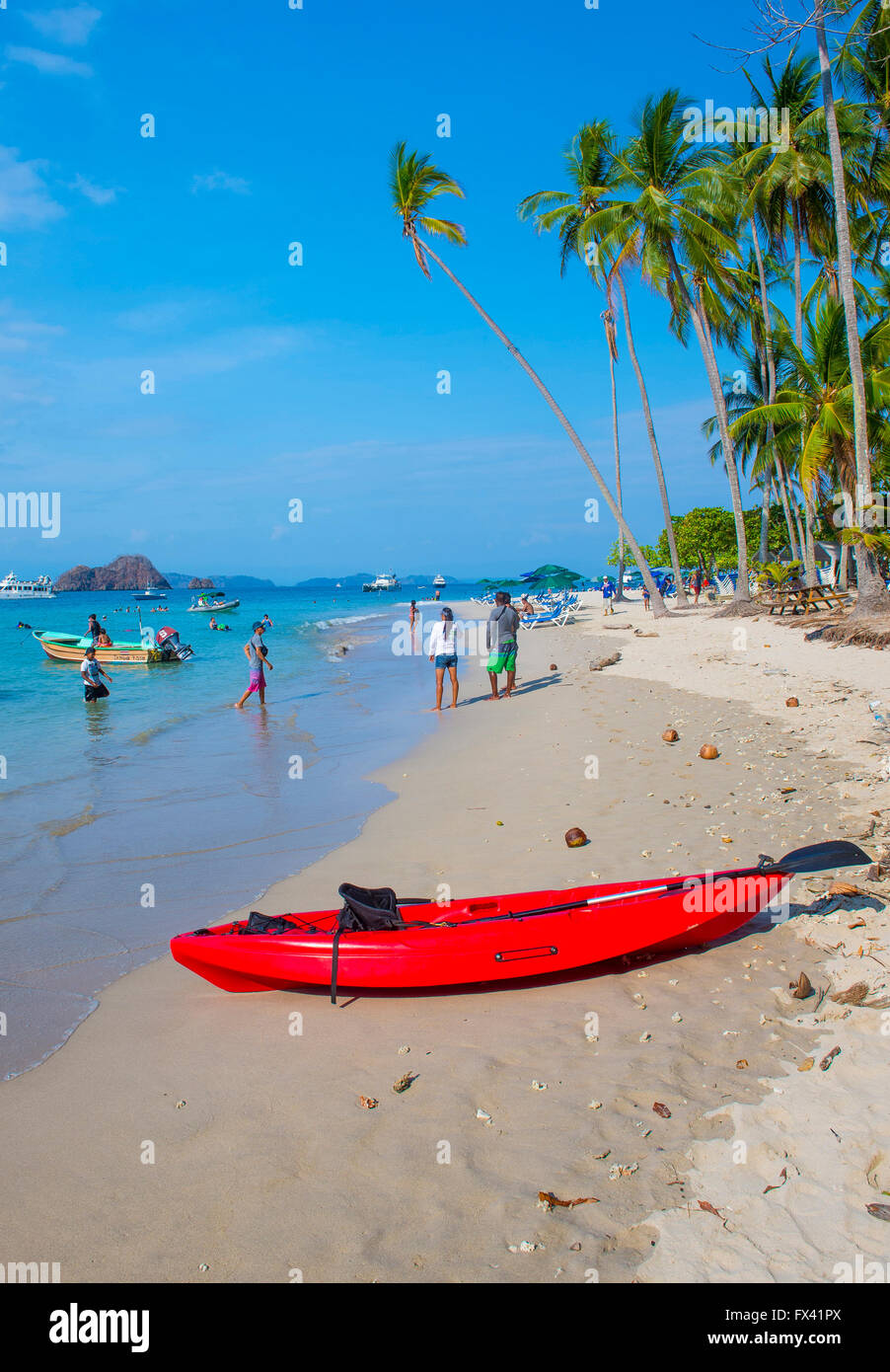 Tropical beach in Tortuga island Costa Rica Stock Photo - Alamy