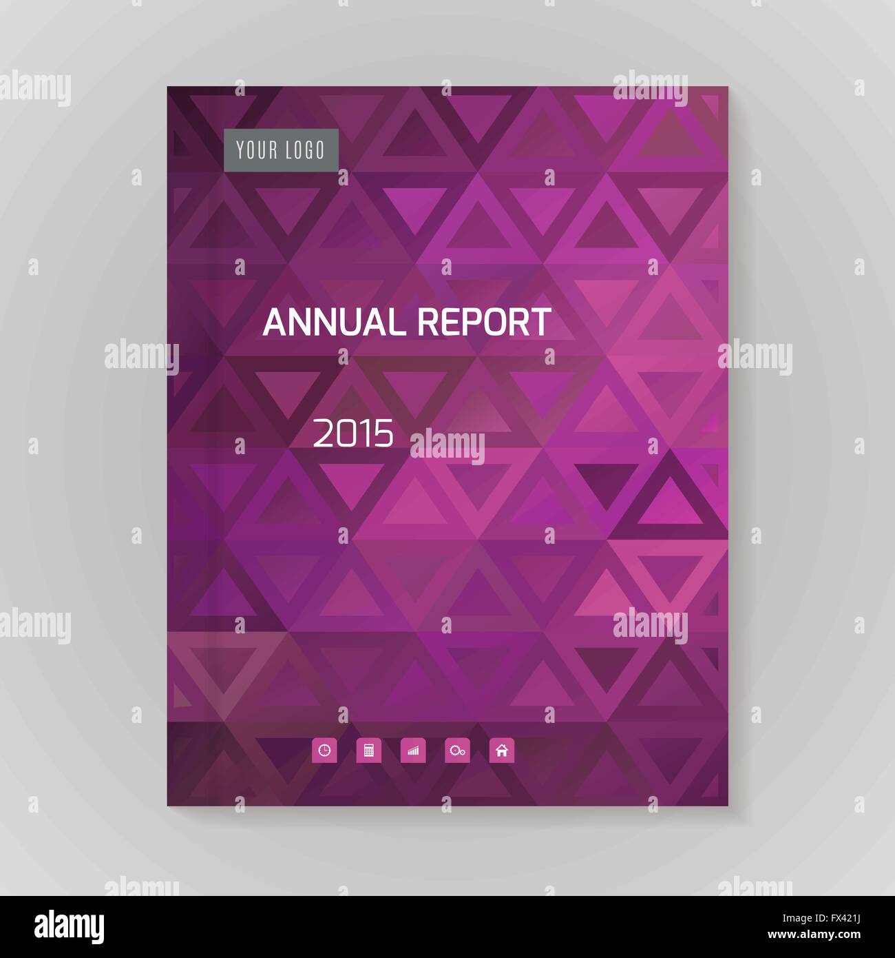 Annual Report Cover vector illustration Stock Vector Image & Art - Alamy