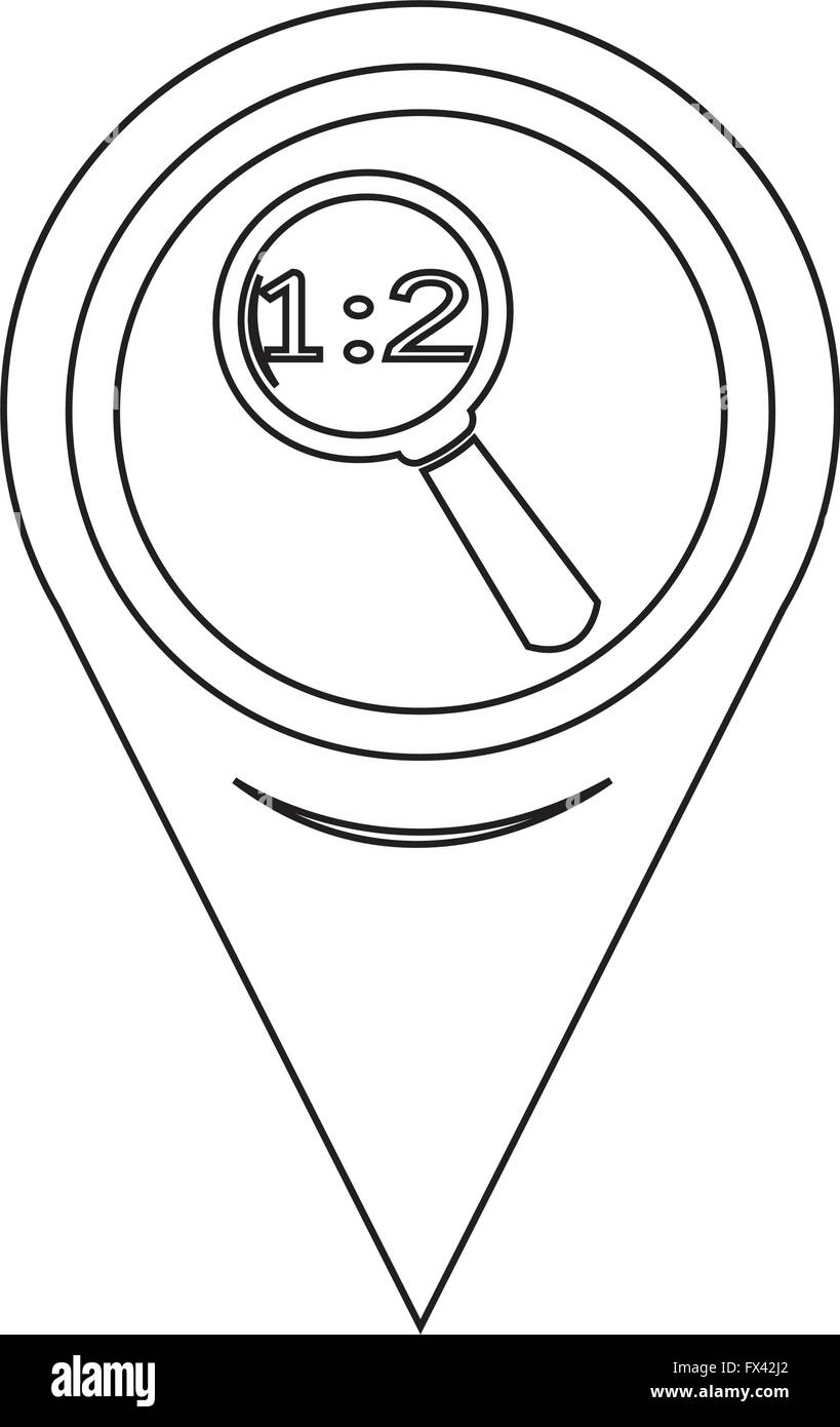 Magnifying glass pointer Black and White Stock Photos & Images - Alamy