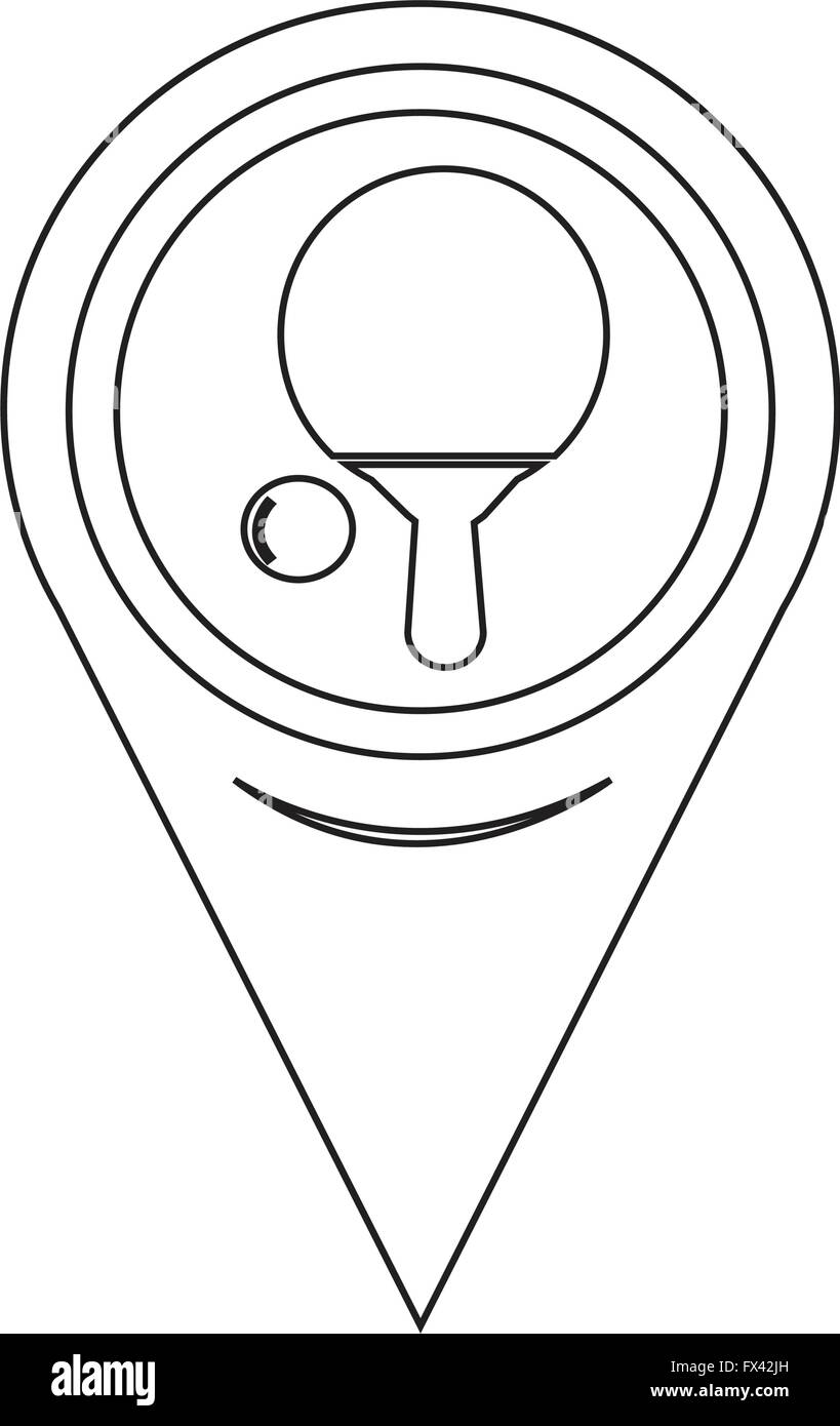 Pin pong racket Stock Vector Images - Alamy