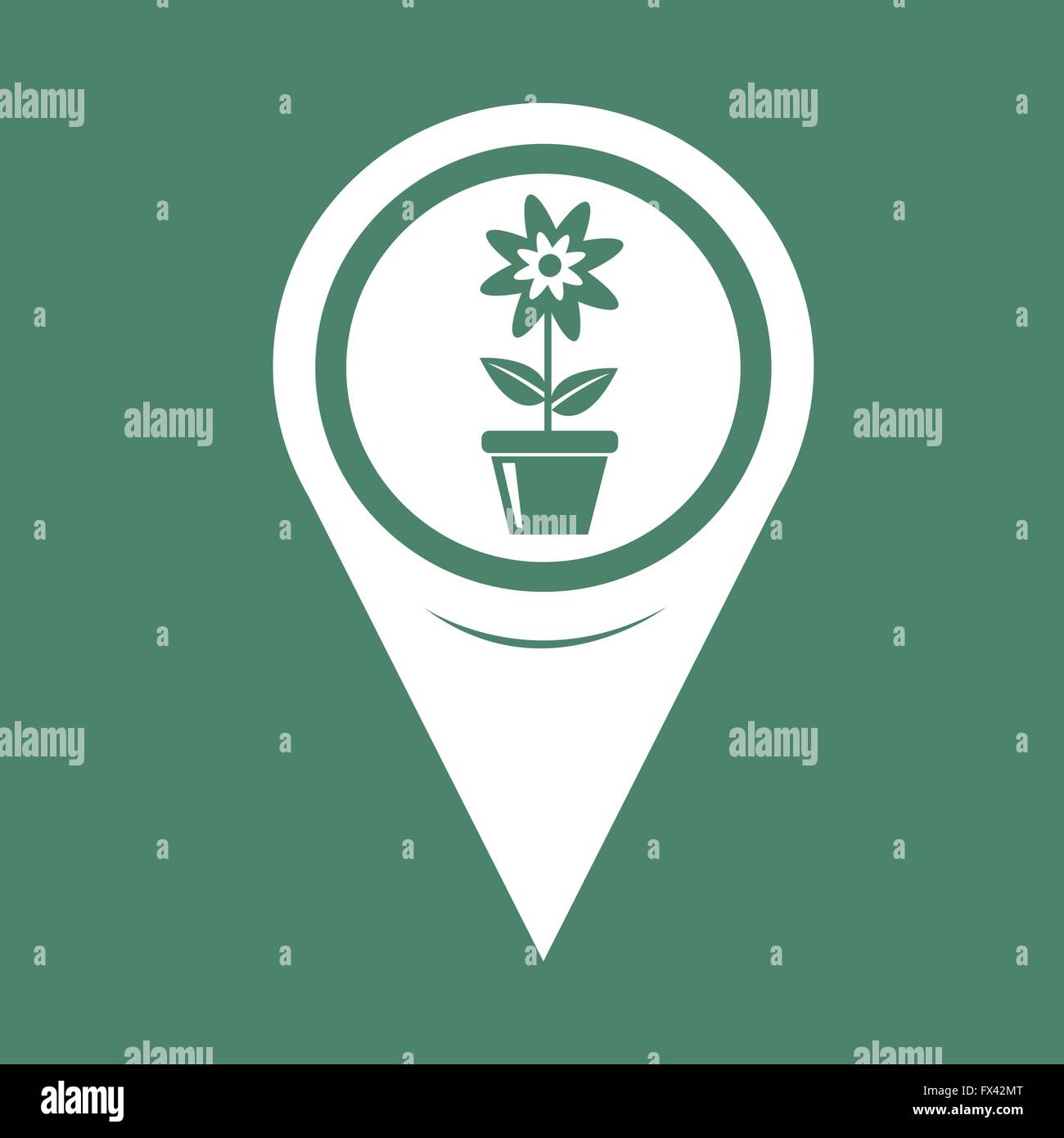 Map Pin Pointer flower icon Stock Vector Image & Art - Alamy