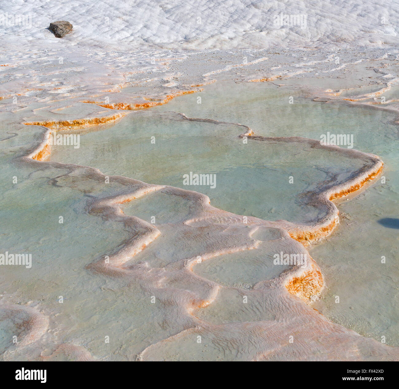 unique abstract in pamukkale turkey asia the old calcium bath and ...