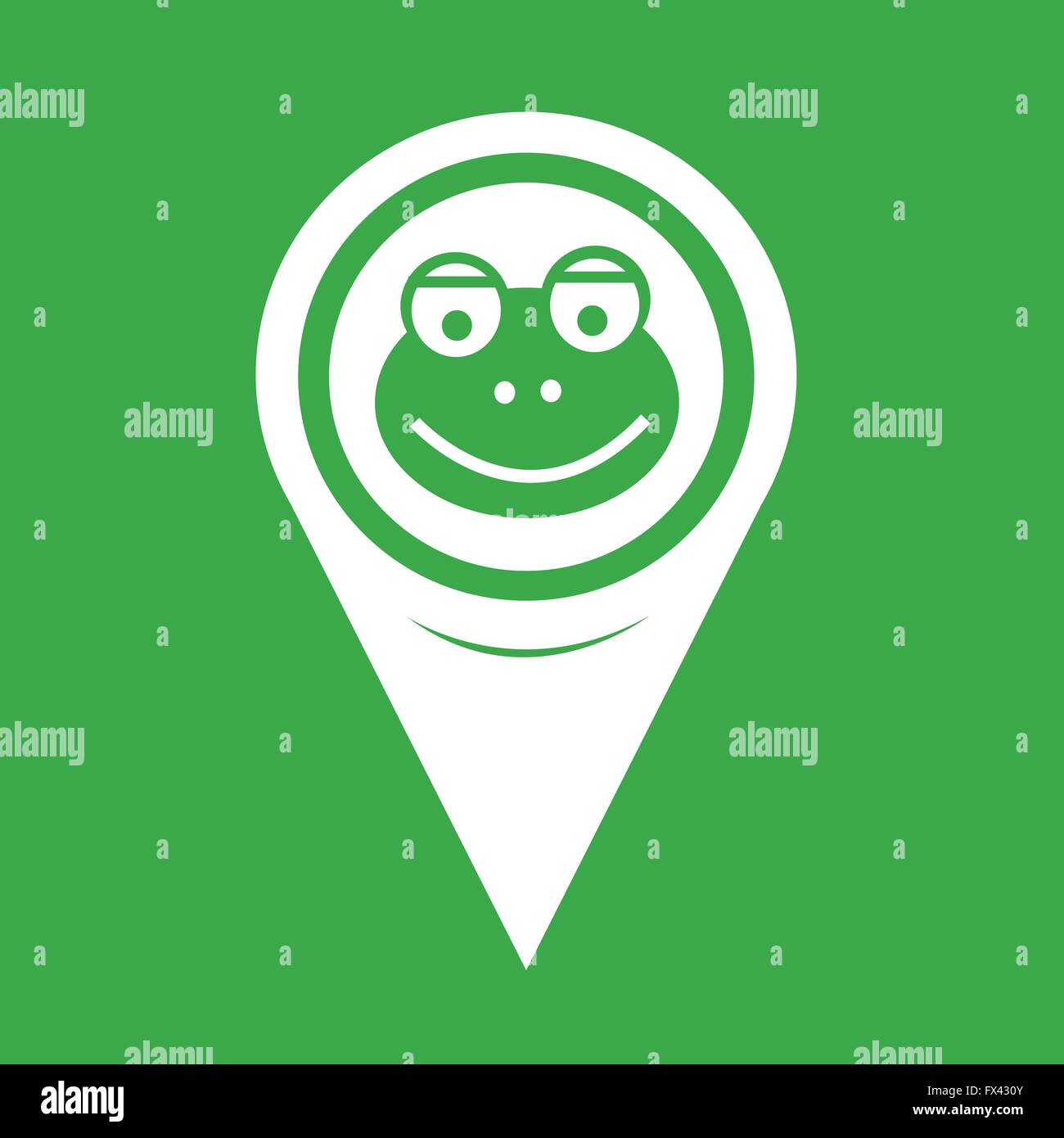 Map Pin Pointer frog icon Stock Vector Image & Art - Alamy