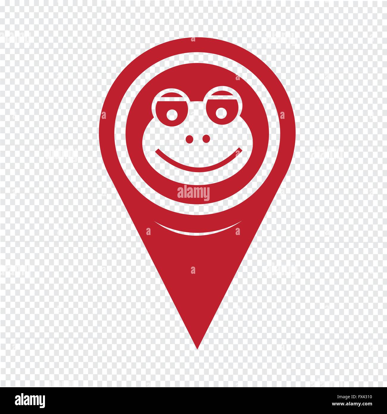 Map Pin Pointer frog icon Stock Vector Image & Art - Alamy