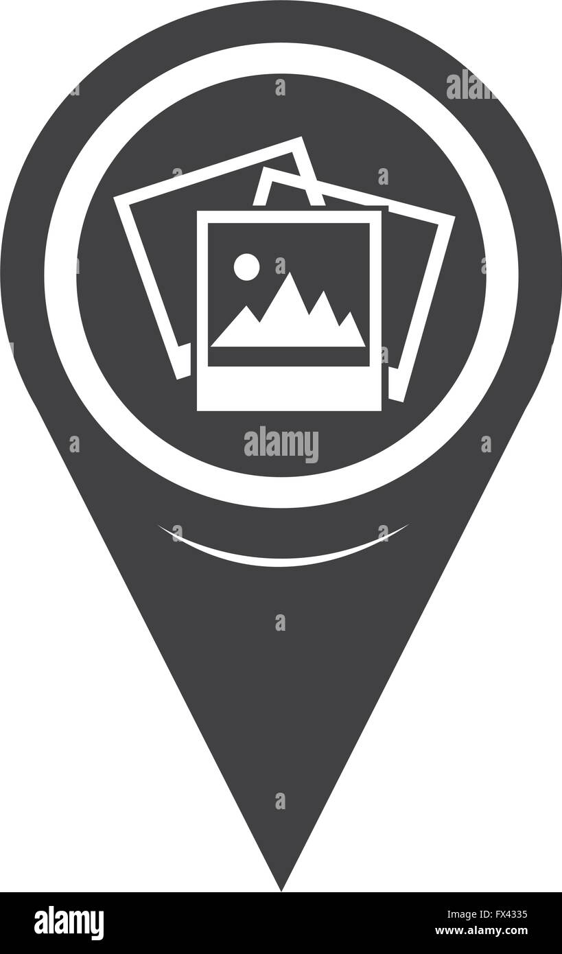 Map Pin Pointer Photograph Icon Stock Vector Image & Art - Alamy