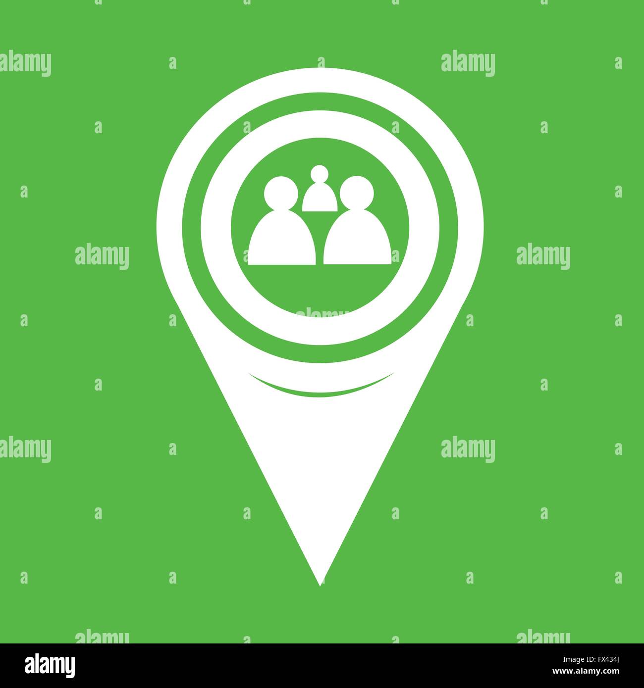 Map Pin Pointer Group of people icon Stock Vector Image & Art - Alamy