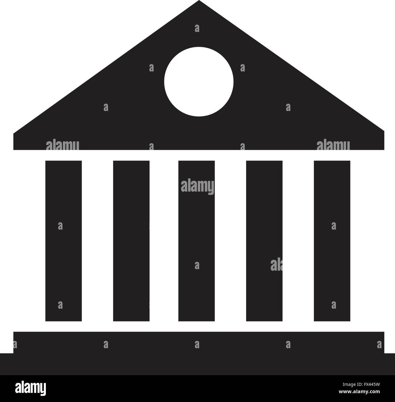 Library Building Icon Illustration Art Stock Vector Image & Art - Alamy