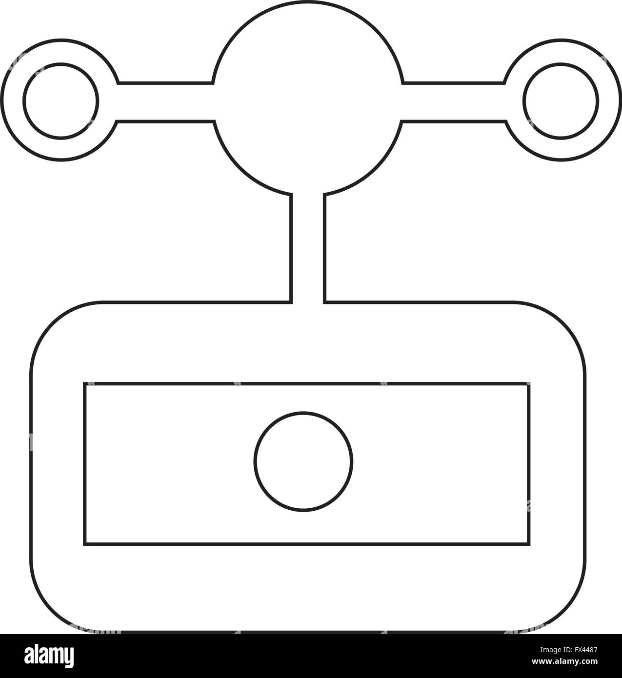 anemometer wind meter icon Illustration design Stock Vector Image & Art ...