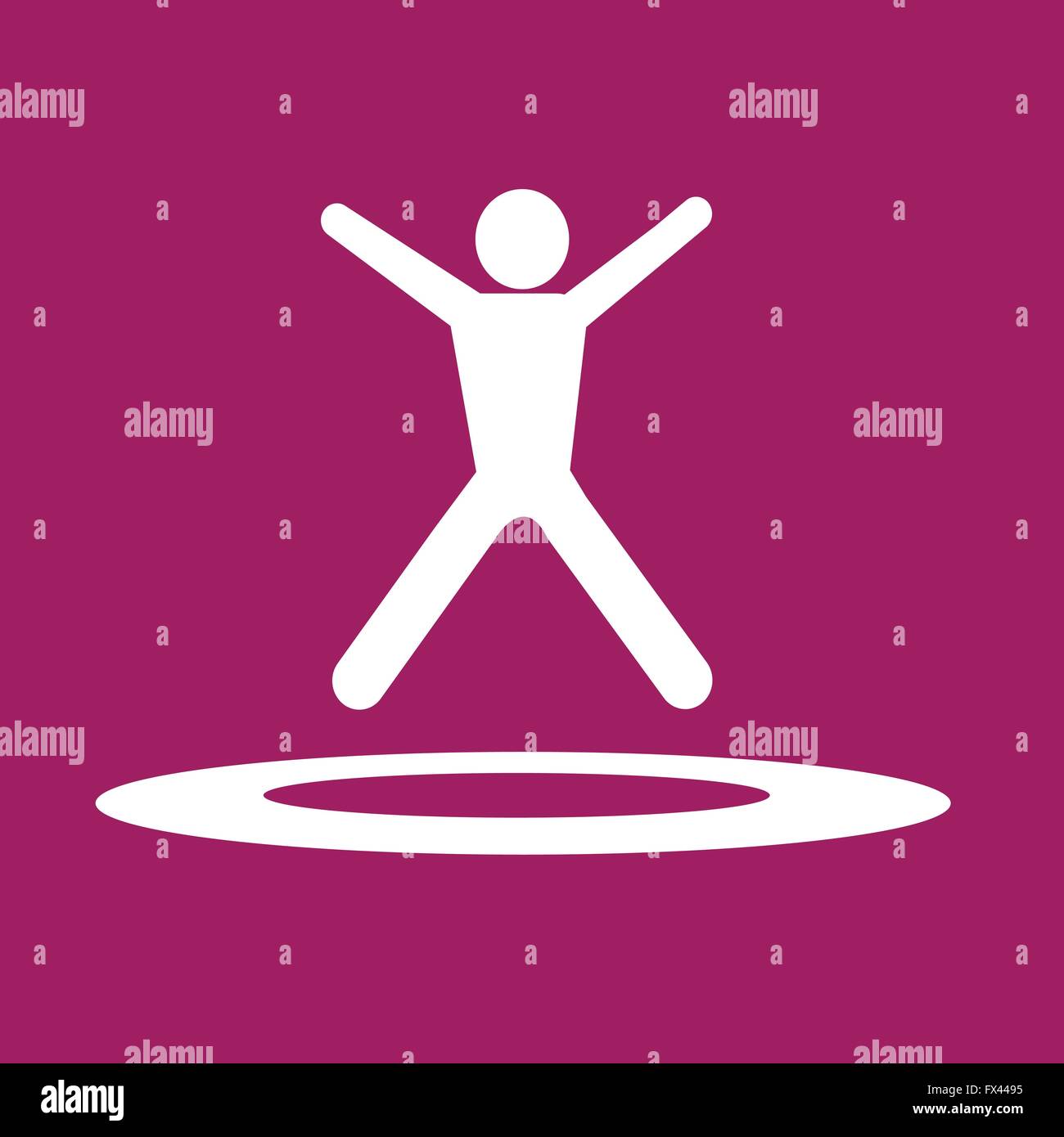Funny boy jumping in park Stock Vector Images - Alamy