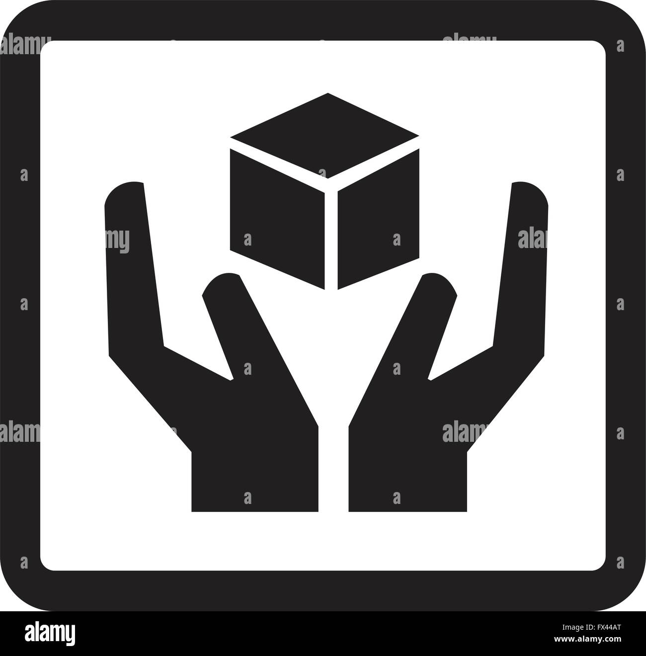 Shipping box triangle Stock Vector Images - Alamy