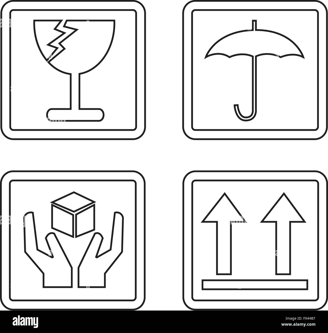 fragile icon symbol Illustration design Stock Vector Image & Art - Alamy