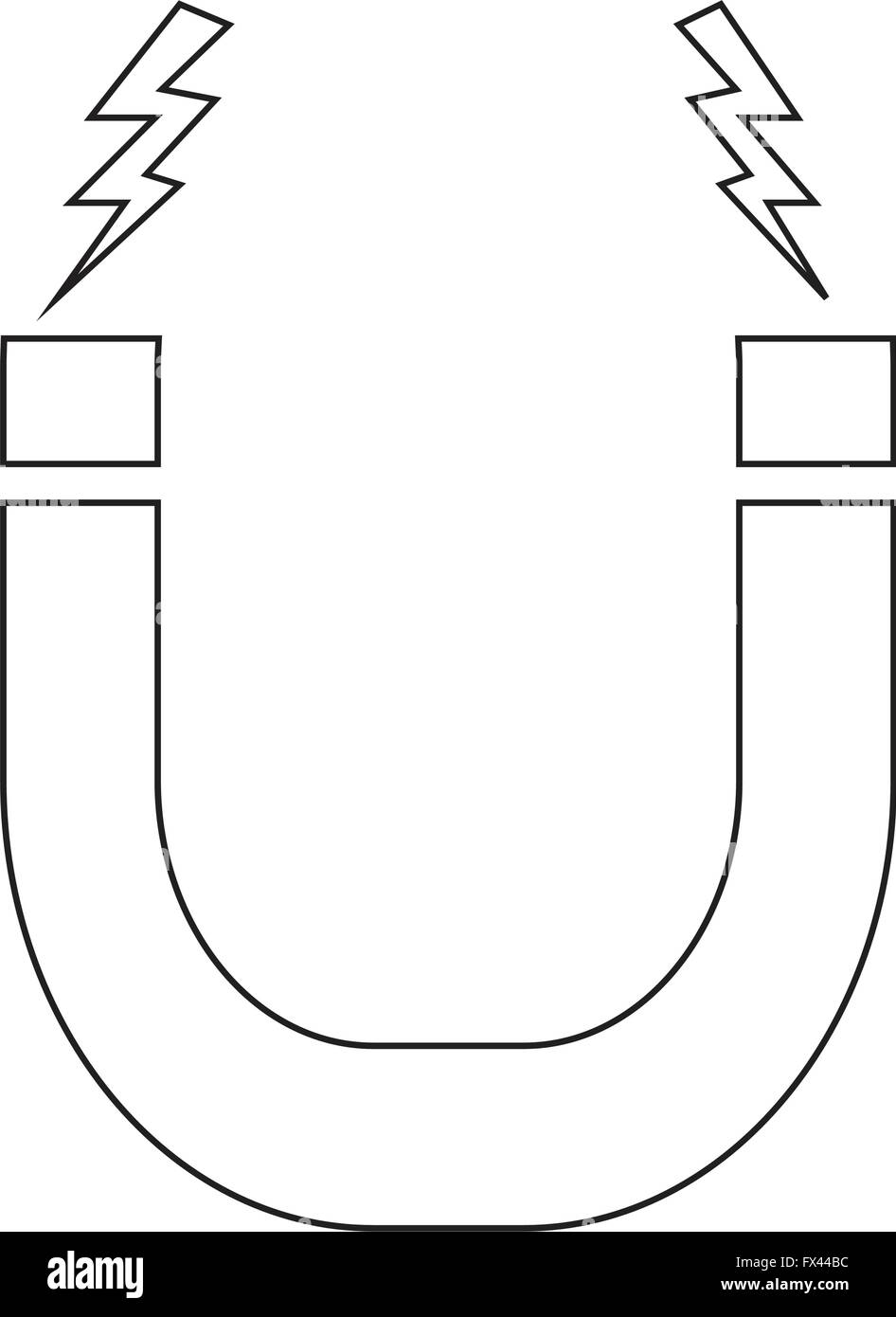 Magnetism and electromagnetism Black and White Stock Photos & Images ...