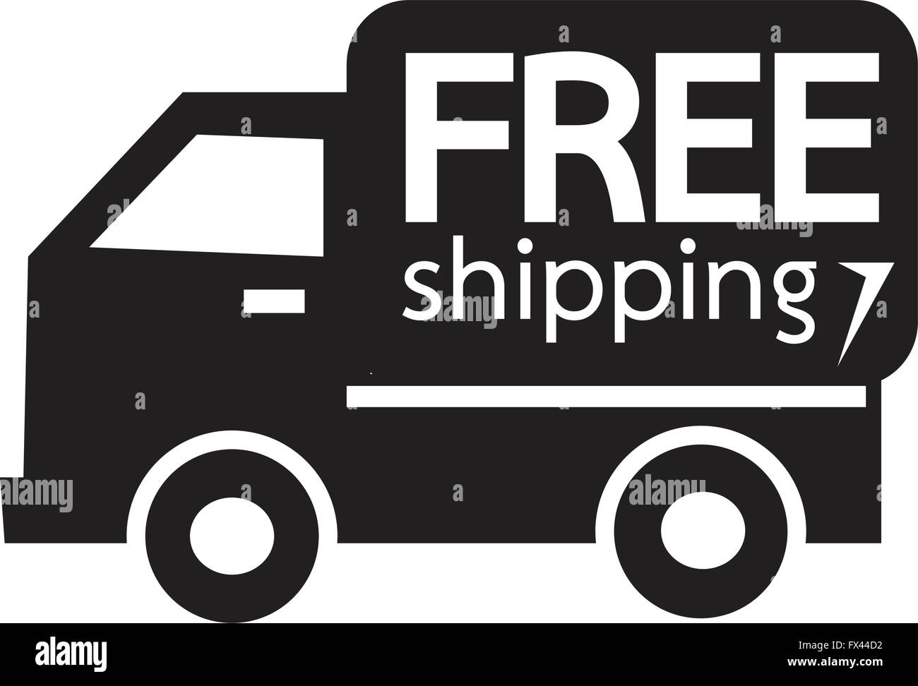 Free shipping icon symbol Illustration design Stock Vector Image & Art ...