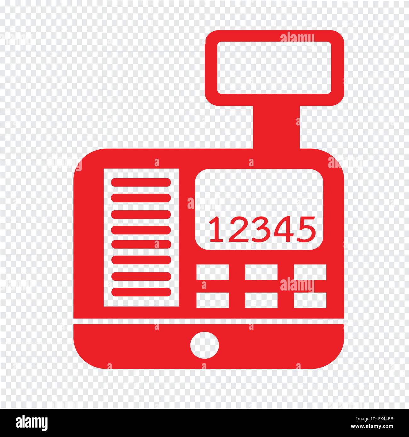 Cash Register Icon symbol Illustration design Stock Vector Image & Art ...