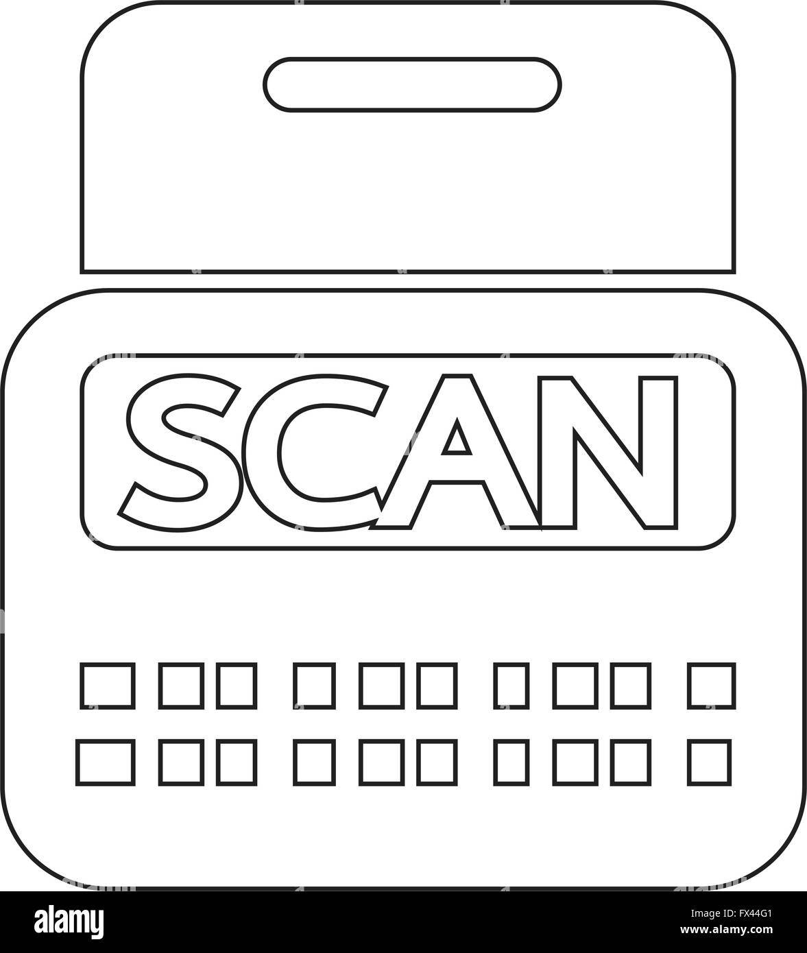 Scan Stock Icon symbol Illustration design Stock Vector Image & Art - Alamy