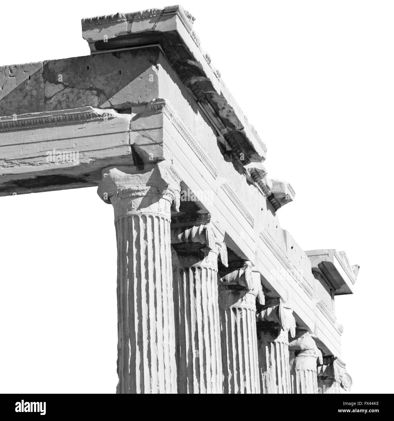 Doric column parthenon Black and White Stock Photos & Images - Alamy