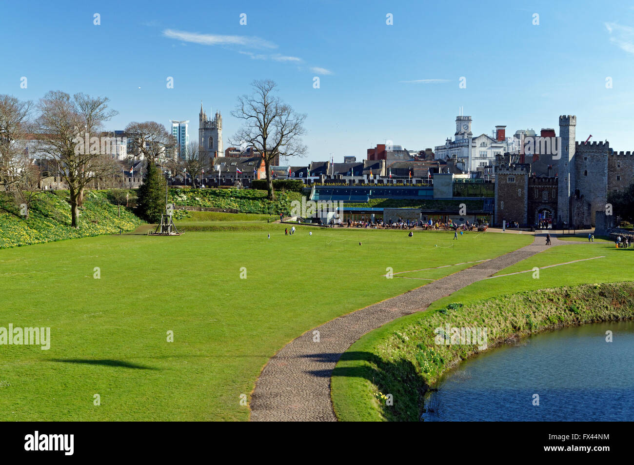 Cardiff castle grounds hi-res stock photography and images - Alamy