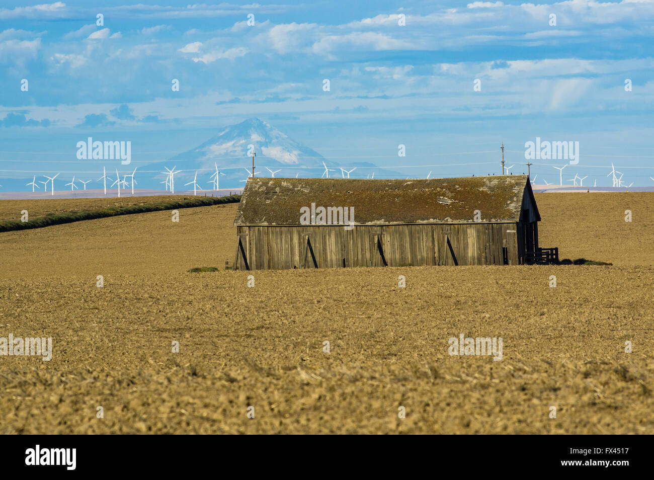 Wind turbines and vintage barns are now features of the eastern Oregon ...