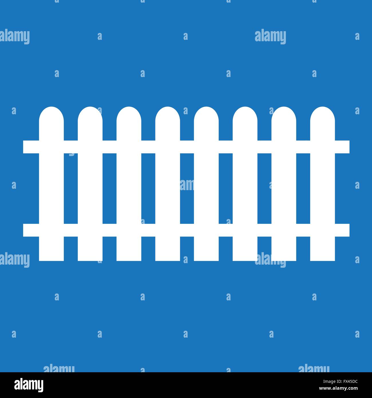Barbed wired fence post Stock Vector Images - Alamy
