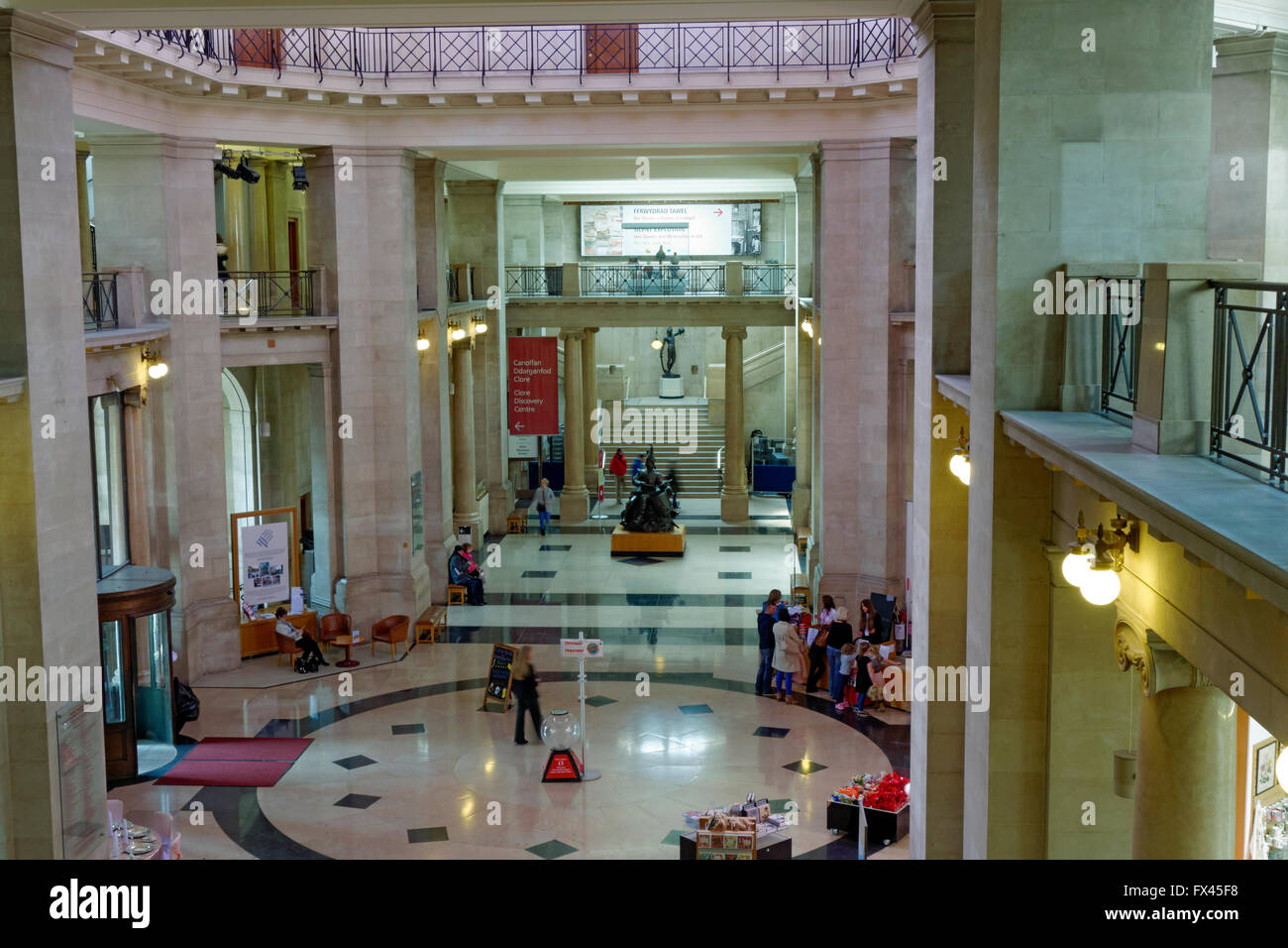 National museum wales cardiff interior hi-res stock photography and ...