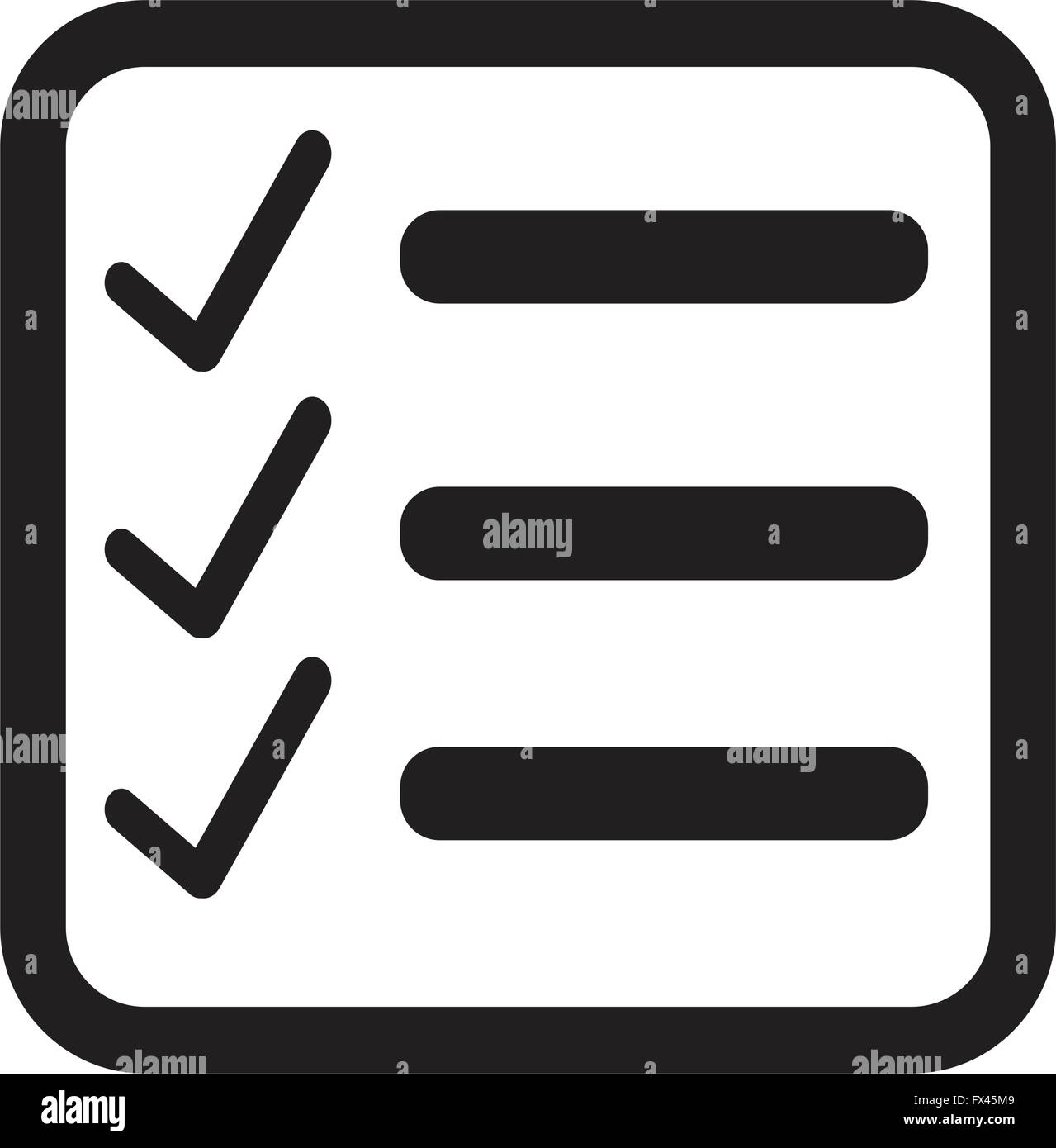 Checklist icon Illustration symbol design Stock Vector Image & Art - Alamy