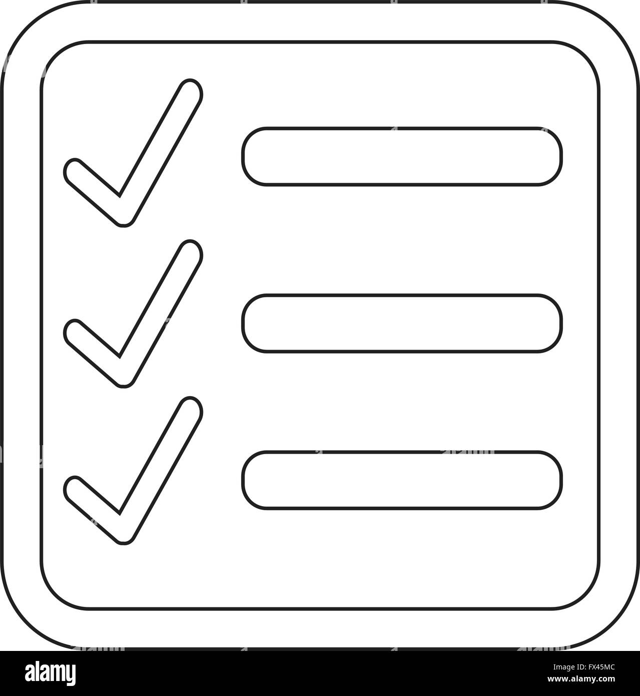 Checklist icon Illustration symbol design Stock Vector Image & Art - Alamy