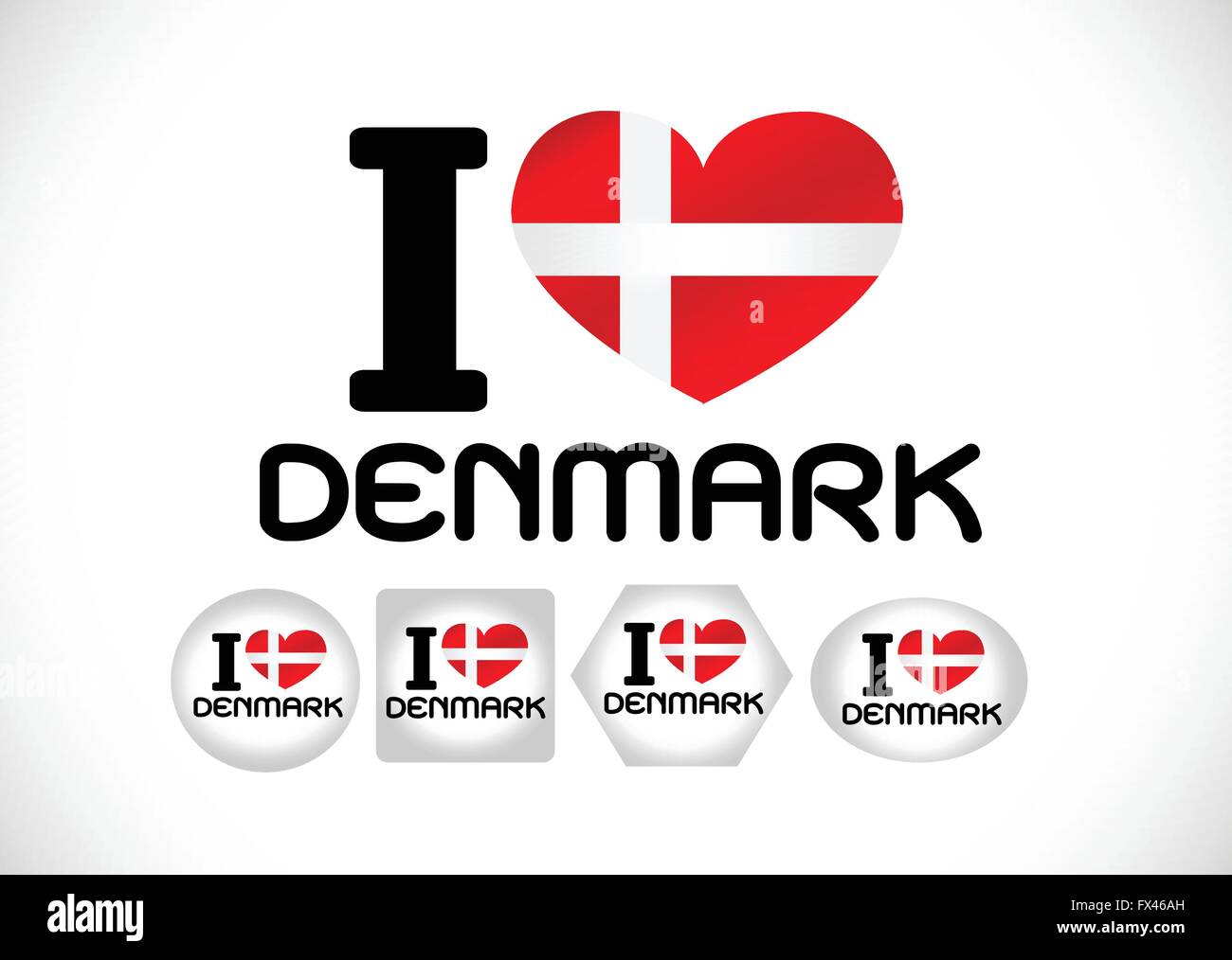 National flag of Denmark themes idea Stock Vector Image & Art - Alamy