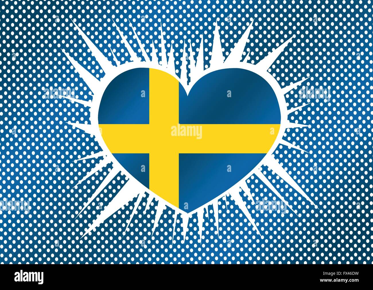Sweden Flag themes idea design in illustration Stock Vector Image & Art ...