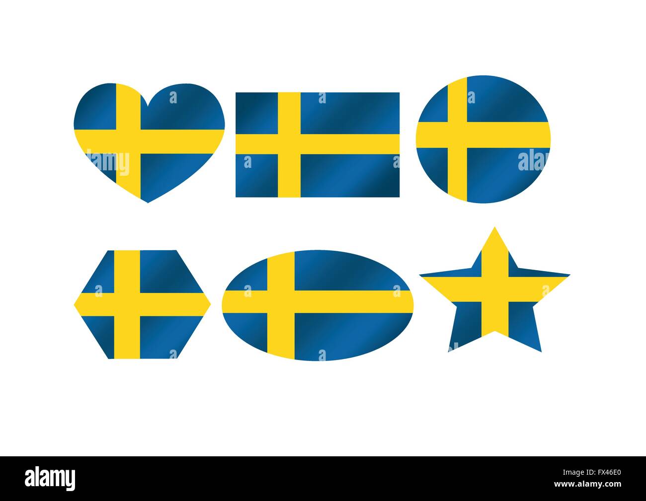 Sweden Flag themes idea design in illustration Stock Vector Image & Art ...