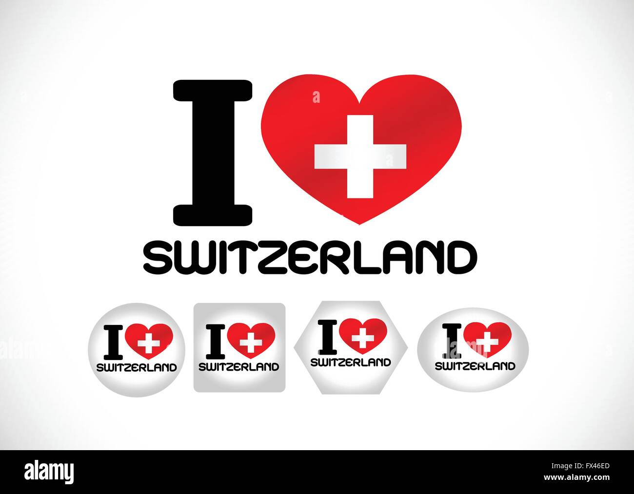 National flag of Switzerland themes idea design Stock Vector Image ...