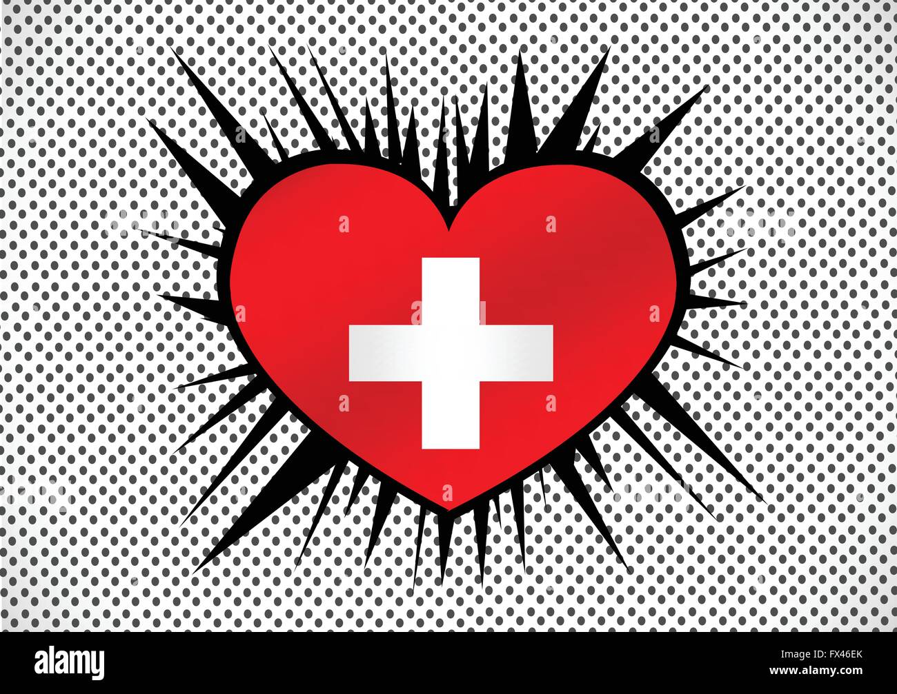 National flag of Switzerland themes idea design Stock Vector Image ...