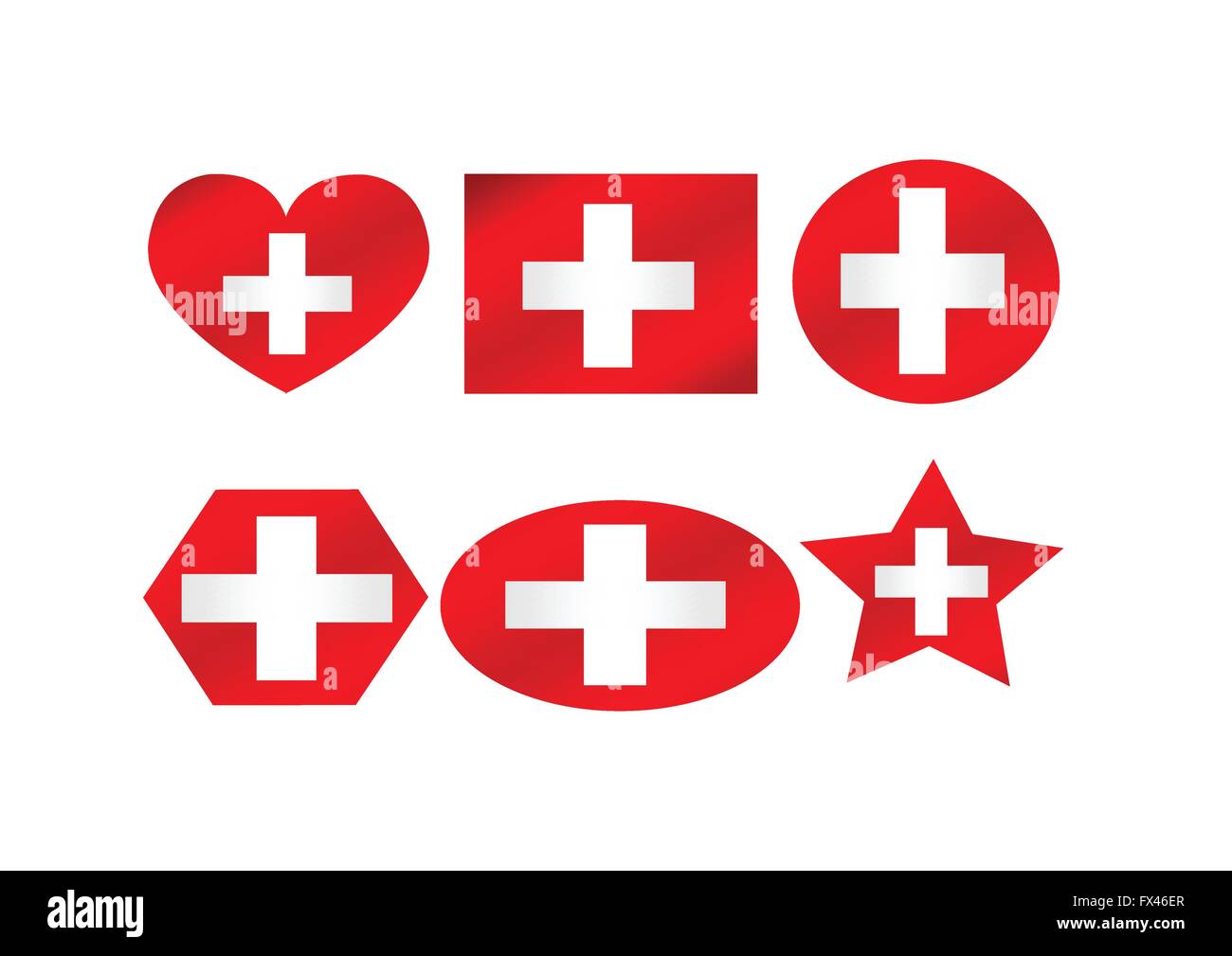 National flag of Switzerland themes idea design Stock Vector Image ...