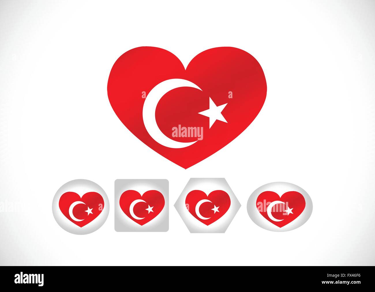 Flag of Turkey themes idea design Stock Vector Image & Art - Alamy