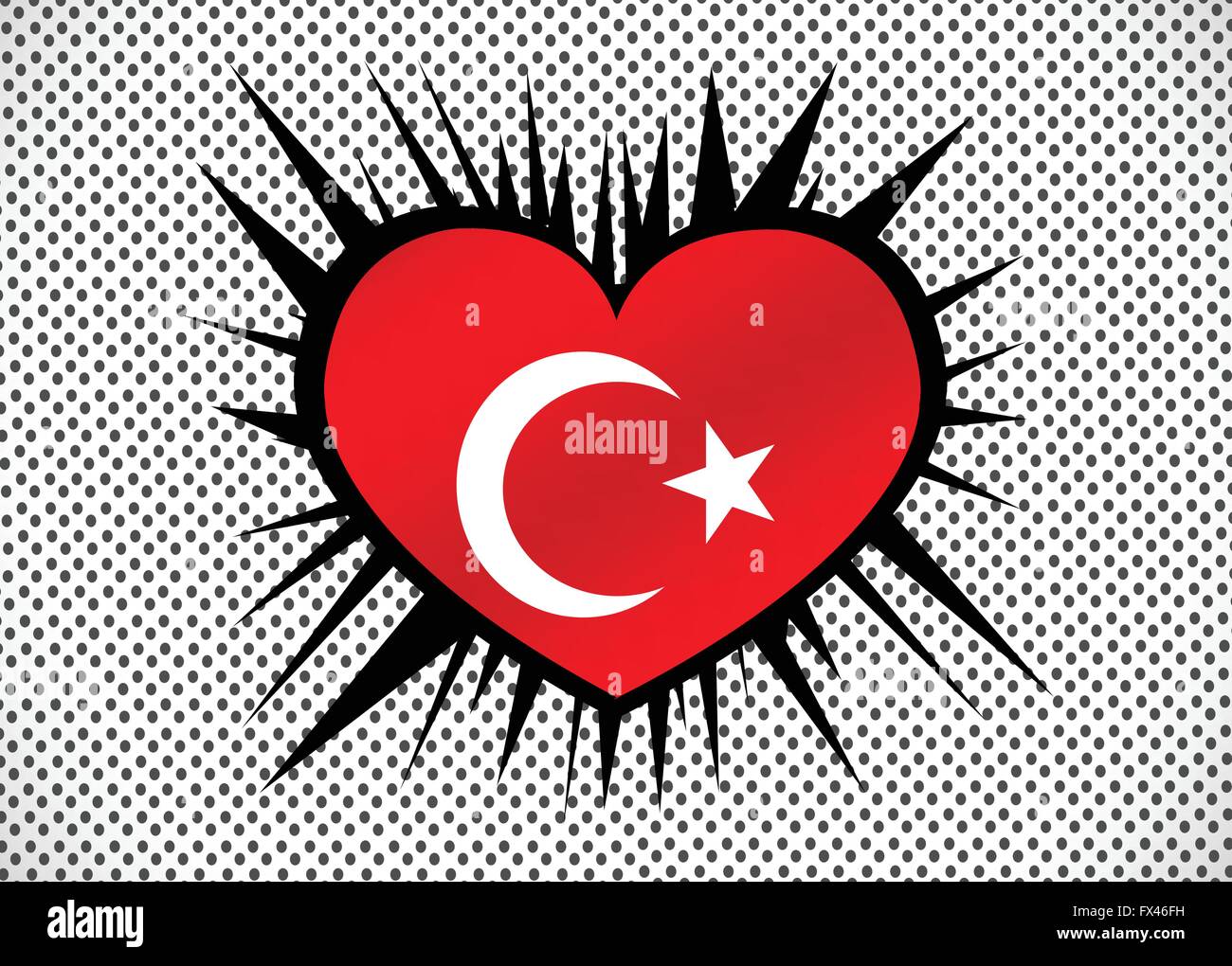Flag of Turkey themes idea design Stock Vector Image & Art - Alamy