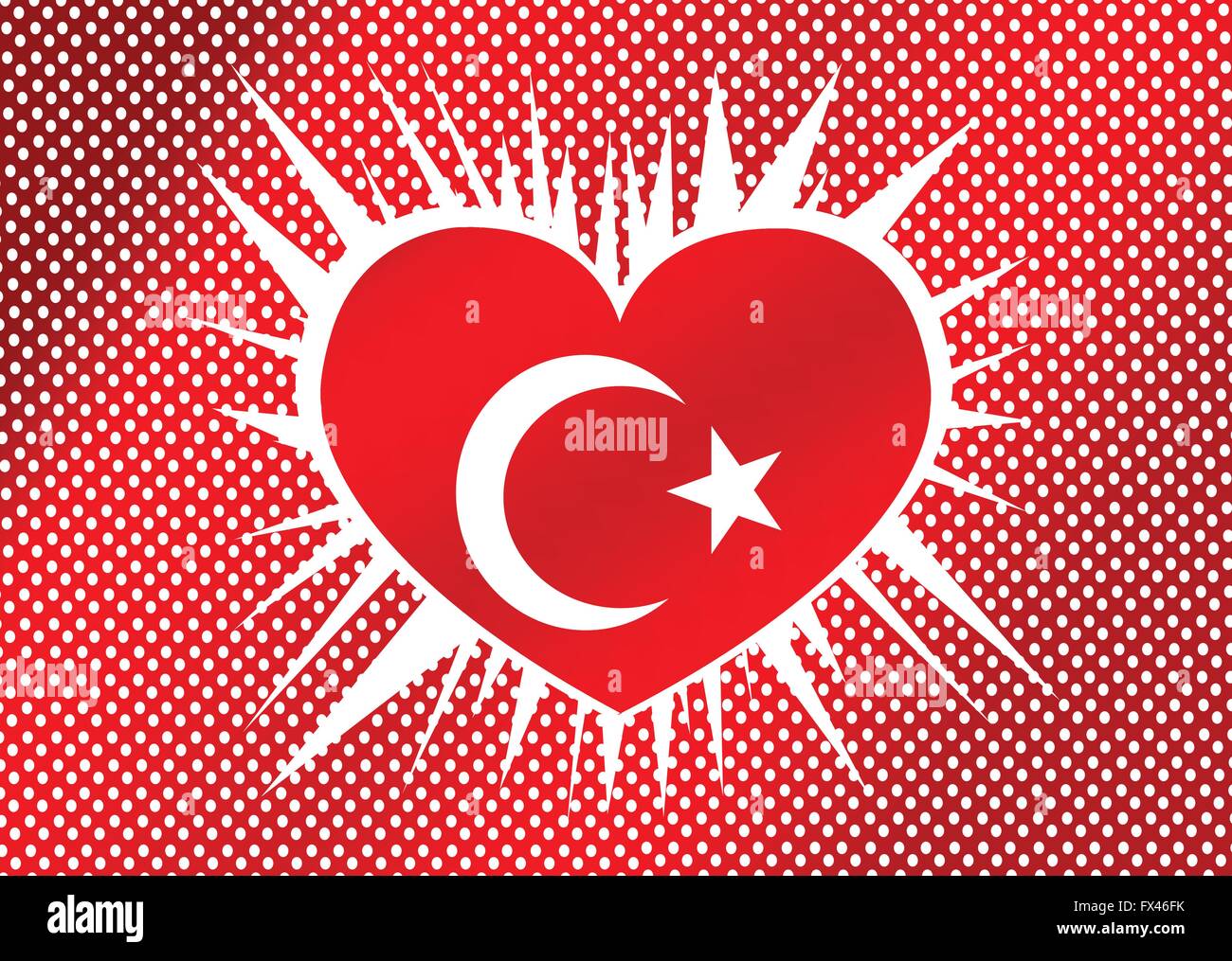 Flag of Turkey themes idea design Stock Vector Image & Art - Alamy